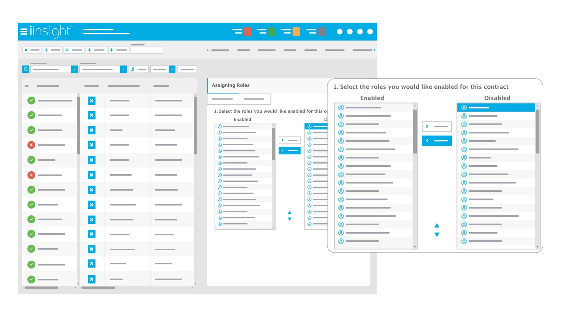 Control access for users based on job roles
